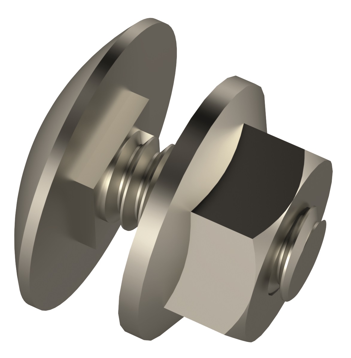 Varžtas+veržlė RS 5 (M6x12+M6) SC/SCS šalto cinkavimo - Helso