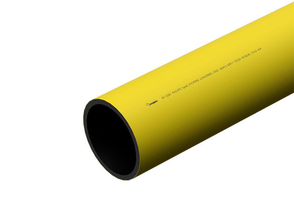 ULTRASTRESS VISIO GAS pipe SDR11, 40mm PE100-RC, 100 - Helso