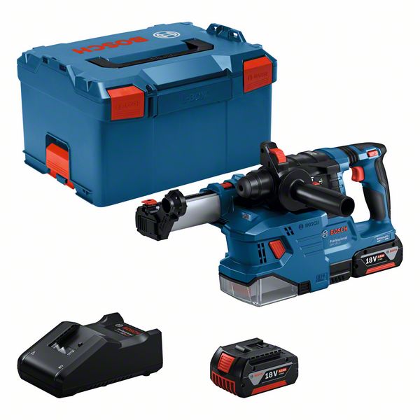Perf. GBH 18V-22+GDE 18V-12 2x4.0Ah GAL 18V-40 LB - Helso