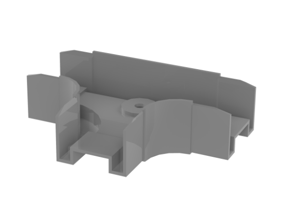 MEK TR-70 T-sujungimo elementas, plastikinis pilkas - Helso