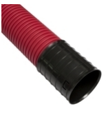 Vamzdis gofruotas D40/50m 450N požeminis raudonas - Helso